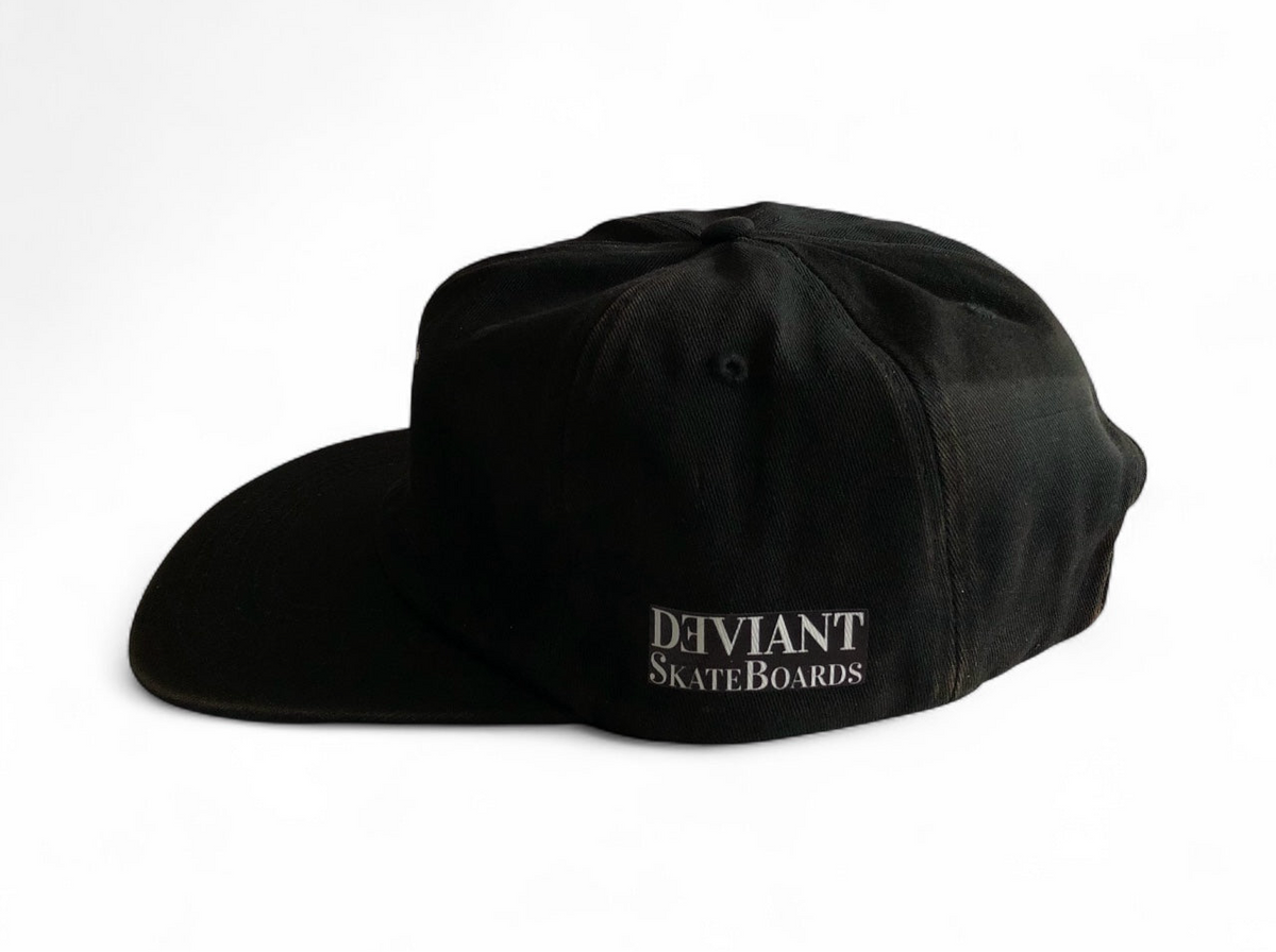 Headless Horseman Ralph Devren Black Faded Unconstructed 6 Panel Strap ...